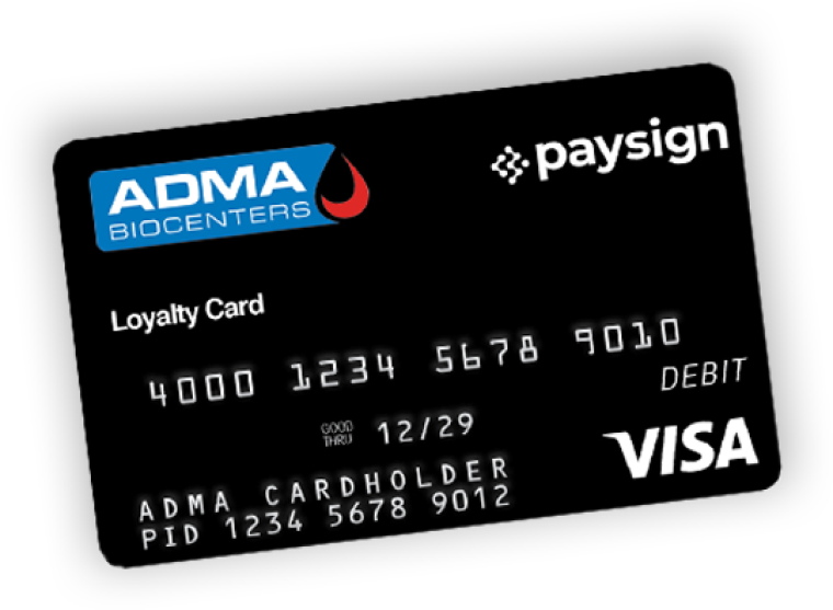 Plasma Donor Compensation :: ADMA BioCenters